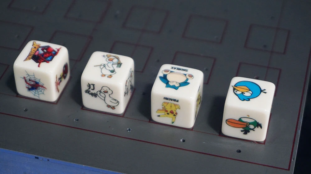 Dice Printer - Custom Dice Set Maker With Logo for 4 12 20 Sided Printing